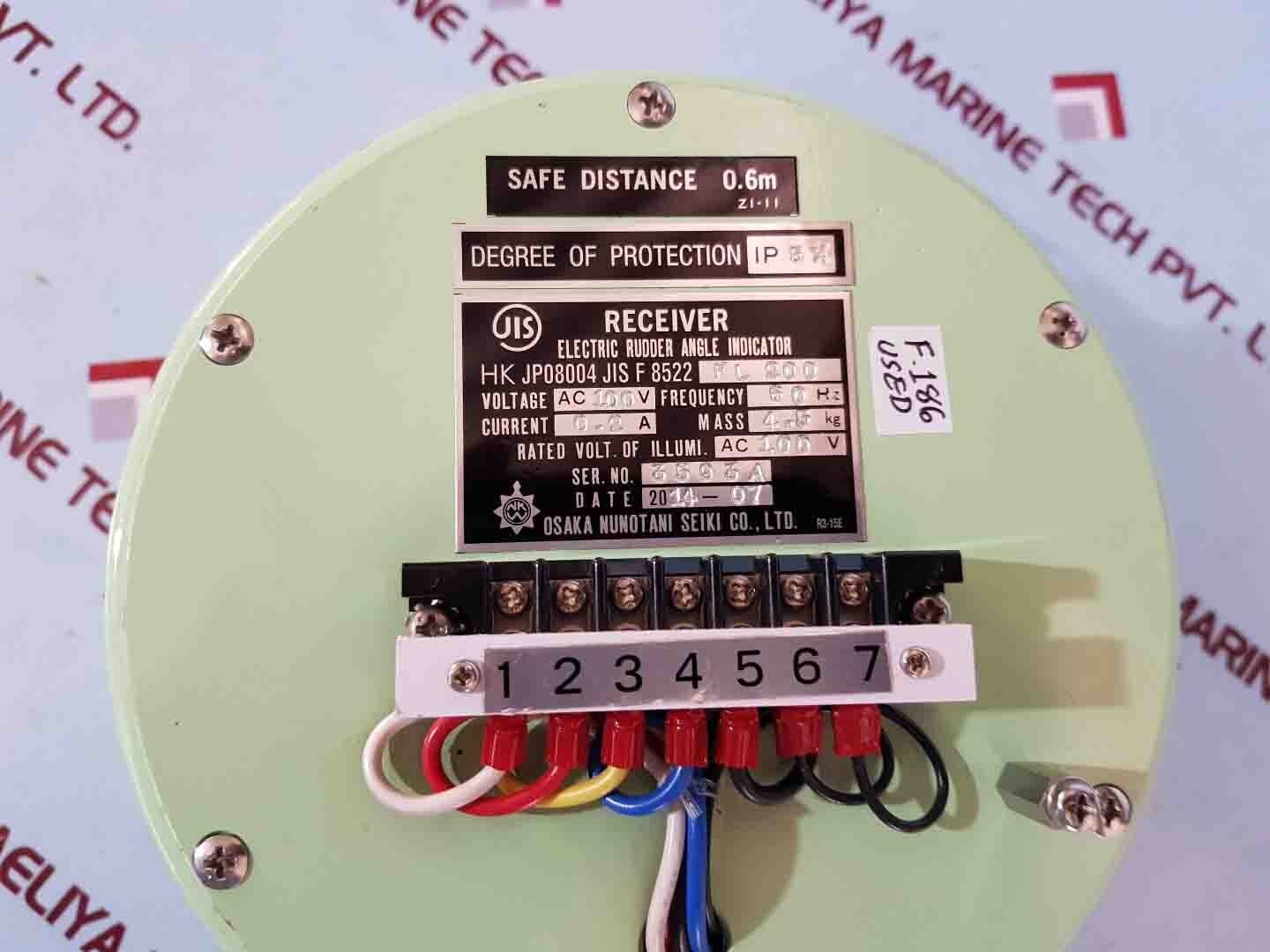 Osaka nunotani fl 200 electric rudder angle indicator | eBay