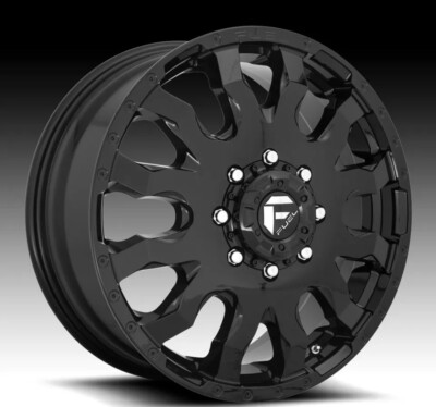 Fuel D675 Blitz Dually Gloss Black 20x8.25 8x200 105mm D675208292 20 ...