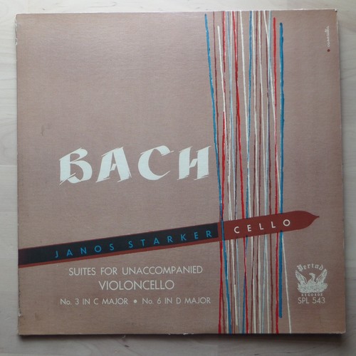 Janos Starker Bach Cello Suites No. 3 C Major & No. 6 D Major PERIOD ...