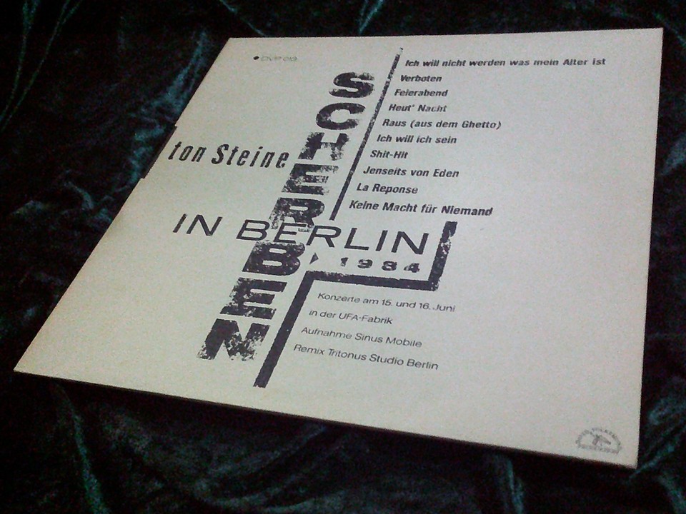 RIO REISER SCHERBEN ♣︎♣︎ SCHERBEN IN BERLIN ♣︎♣︎ MINT NEVER PLAYED ...