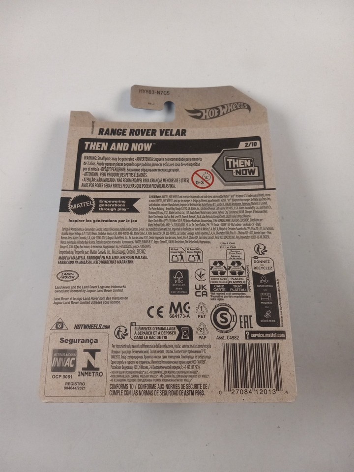 2025 Hot Wheels Range Rover Velar Gold 122/250 Then and Now 2/10 New | eBay