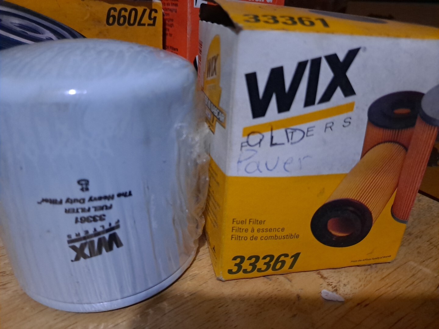 WIX 33361 - Fuel filter cross reference