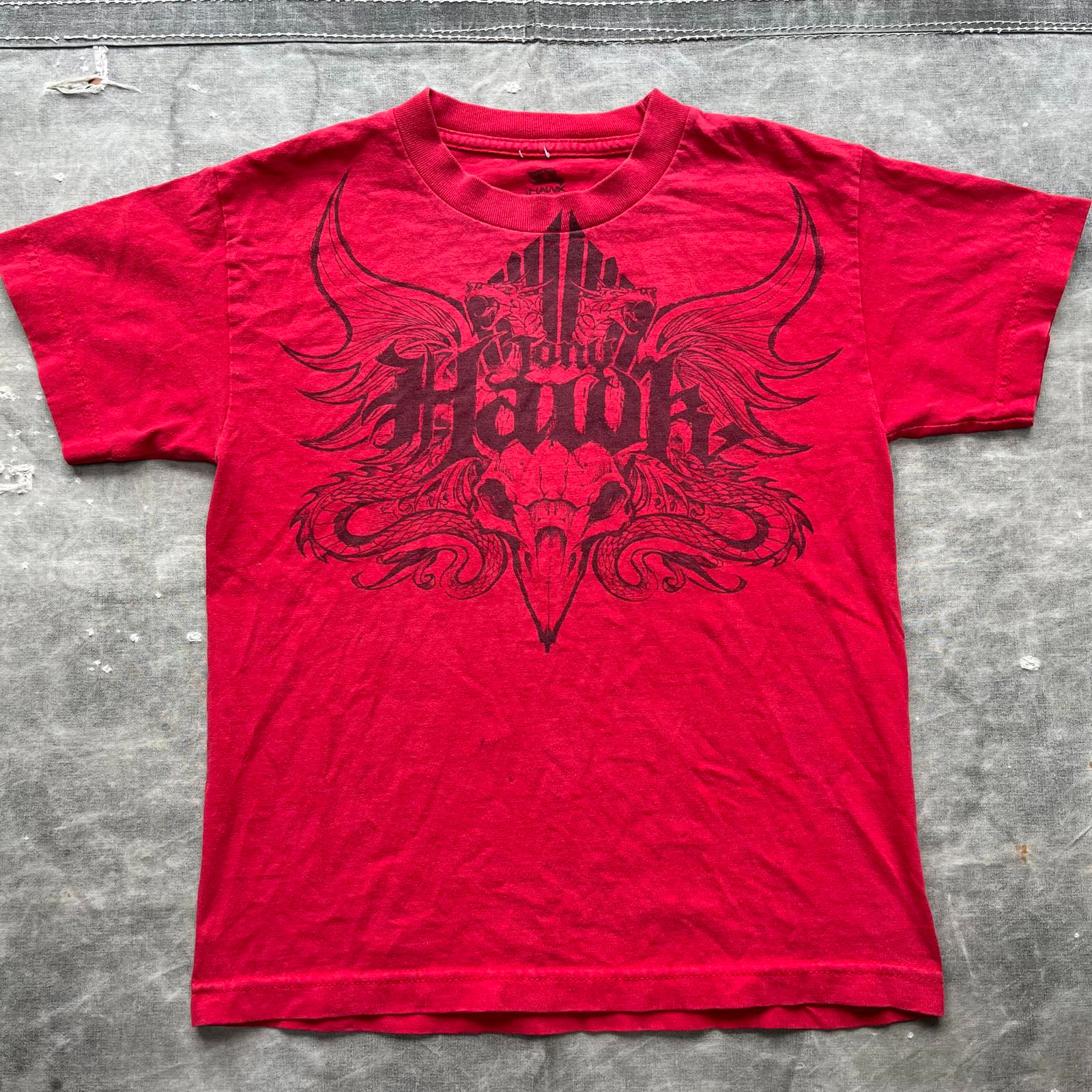 Vintage Y2K Tony Hawk Dragon Skull Affliction Skate S… - Gem