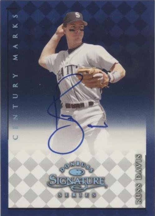 1998 Donruss Signature Series - Autographs Russ Davis Century Marks ...