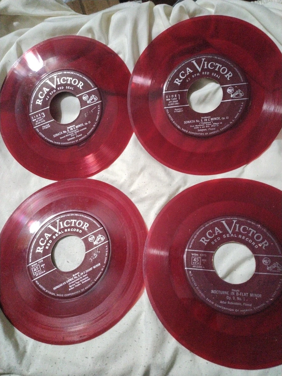 Red Vinyl 45 Record
