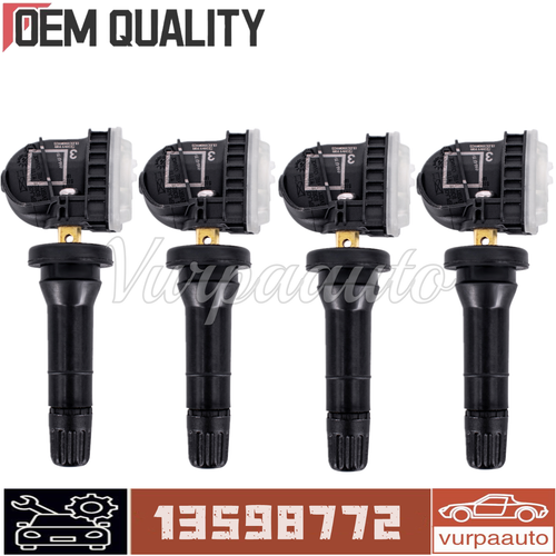 4x TPMS Tire Pressure Monitoring Sensor For GMC Buick GM GM Chevy ...