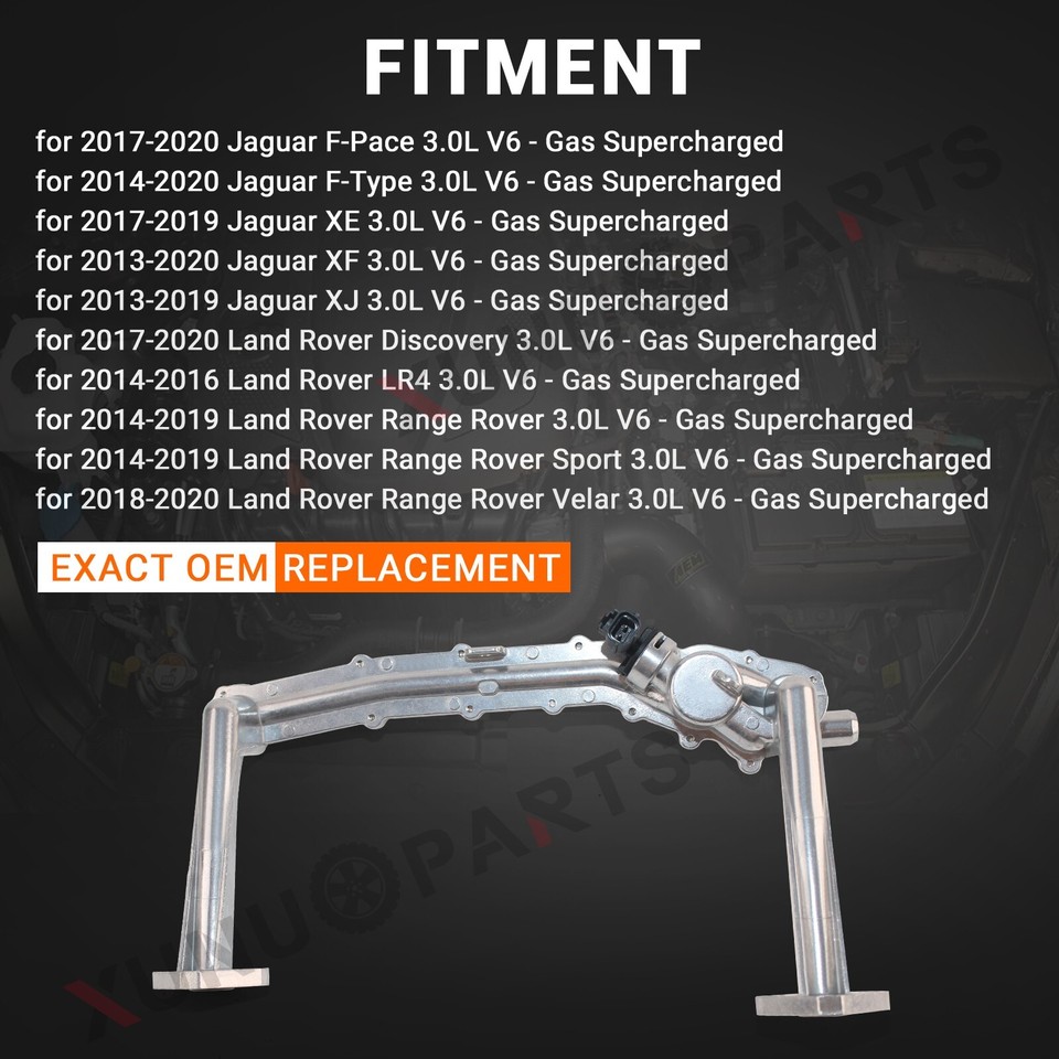 Upgraded Rear Coolant Crossover Heater Pipe for 2014-2019 Jaguar Land ...