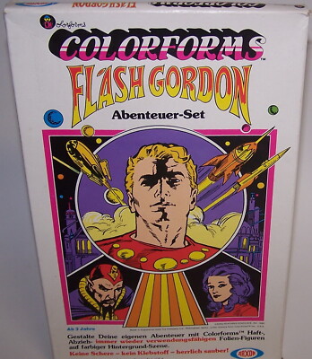 Flash Gordon Colorforms Toy Adventure Play Set 1980 Germany RARE HTF | eBay