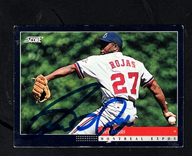 1994 SCORE MEL ROJAS MONTREAL EXPOS AUTOGRAPHED CARD | eBay