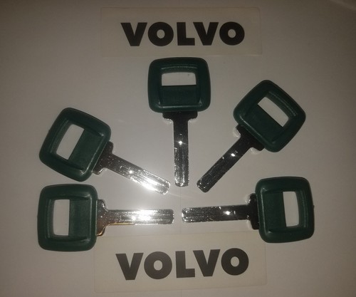 (5) Volvo Keys, Loader Off Road Equipment, Site Job Laser Cut Ignition ...