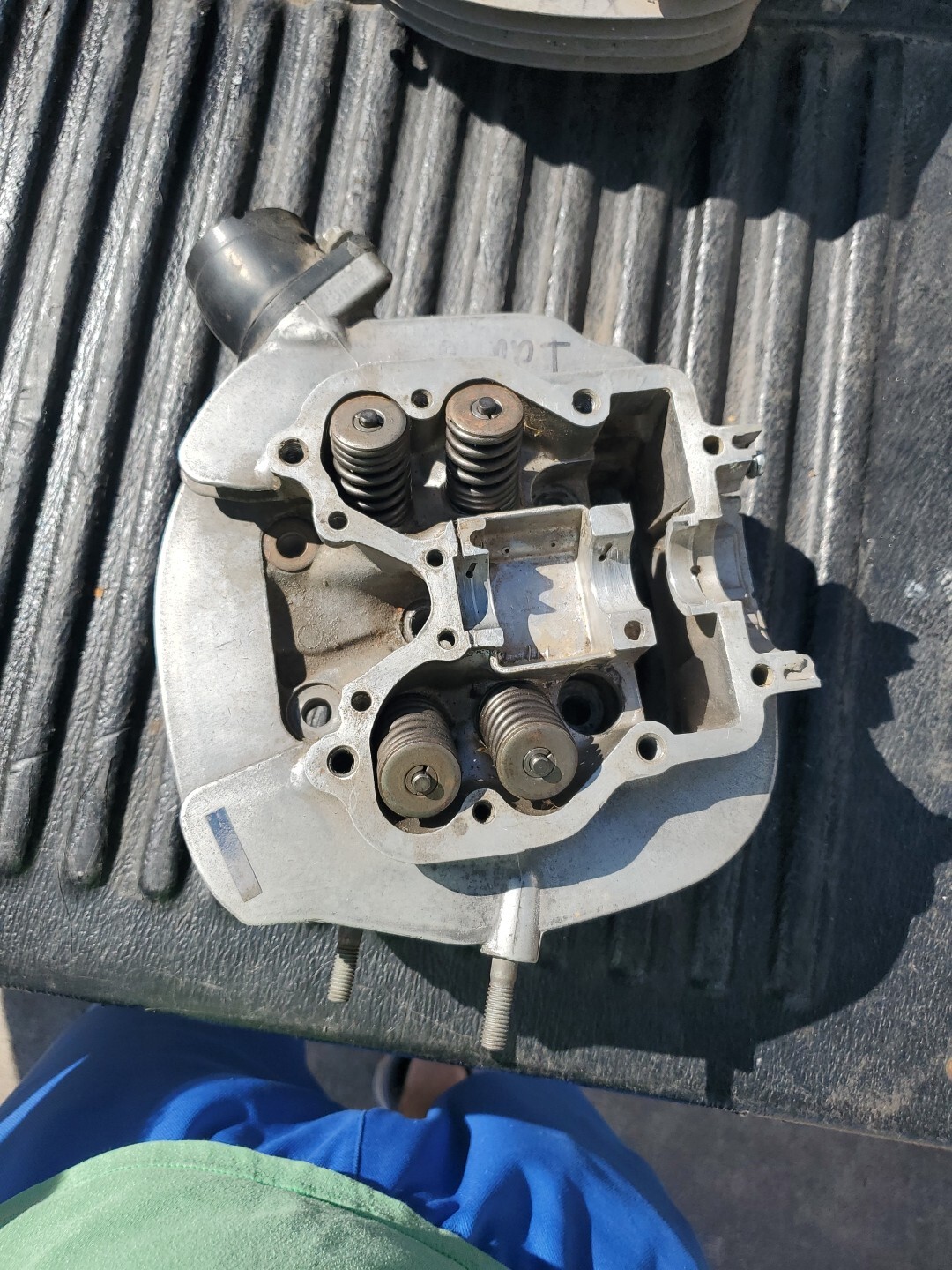 1972-73 Honda XL250 Cylinder Head & Valves NICE XL 250 Top End Motor ...