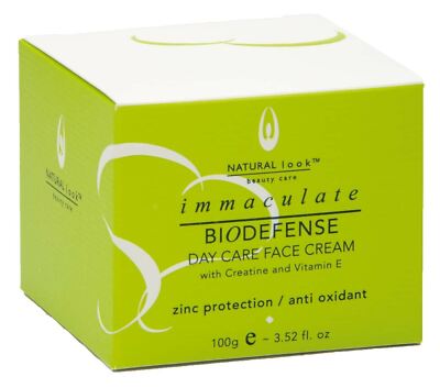 NATURAL LOOK Biodefense Day Cream Face boost Antioxidant Vitamin C UV ...