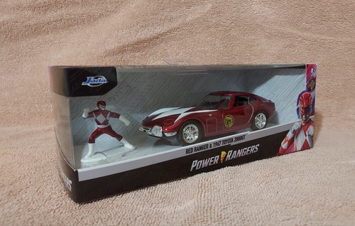 Jada Toys Power Rangers 1:32 Red Ranger Figurine And 1967 Toyota 2000GT ...