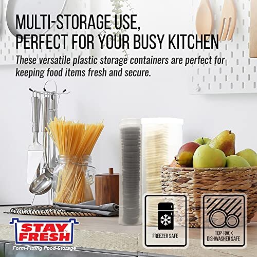 Set of 2 - Saltine Cracker Sleeve Storage Container/Cookie Stay Fresh ...