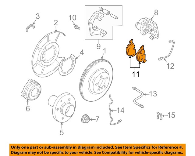 Genuine OEM Rear Disc Brake Pad Set for BMW 34216768471 X5 X6 for sale ...