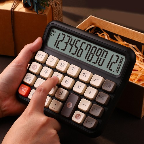 Square Key Calculator Portable Student Finance with Lcd Display Voice ...