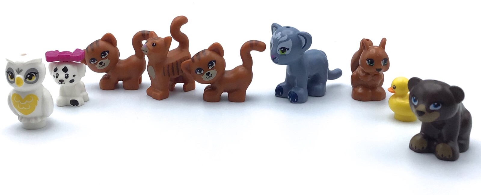LEGO LOT OF 9 ANIMAL CAT OWL PUPPY SQUIRREL DUCK BEAR KITTY PET FIGS | eBay