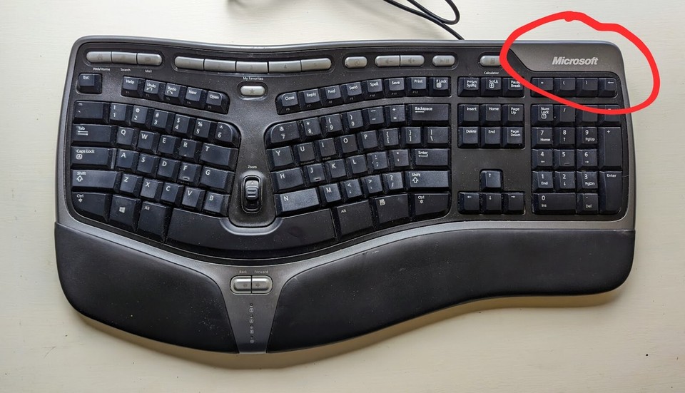 Individual KEYS for Microsoft Natural Ergonomic Keyboard 4000 (not worn ...