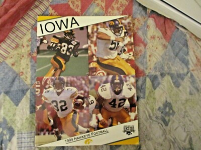 1994 IOWA HAWKEYES FOOTBALL MEDIA GUIDE Yearbook HAYDEN FRY Program ...