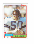 DD Lewis Dallas Cowboys LB #134 Topps 1981 #Football Card | eBay