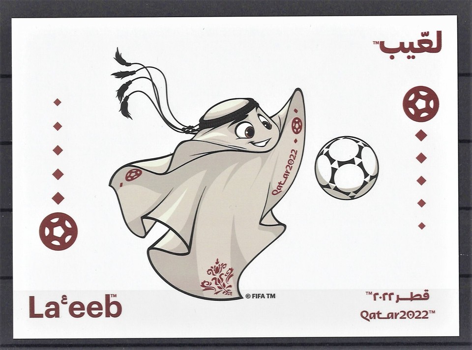 QATAR 2022 FIFA World Cup Soccer Football, Rare MASCOT LAEEB Postcard ...