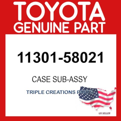 Toyota Genuine 1130158021 Case Sub-Assy Timing Gear 11301-58021 OEM | eBay