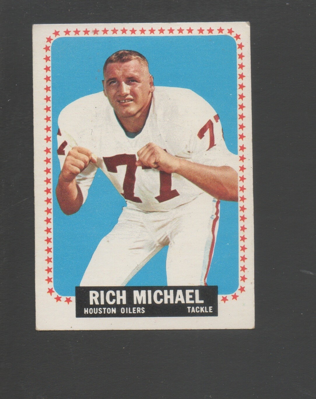 1964 Topps Football Card #80 Rich Michael-Houston Oilers Ex Mint Card ...