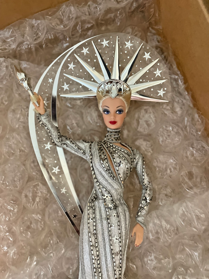 Lady Liberty Barbie Doll Limited Edition by Bob Mackie 2000 USED *READ ...