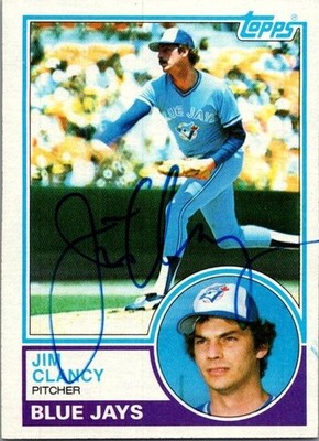1983 -Jim Clancy- Topps Autograph/Signed/Auto Baseball Card #345 Blue ...