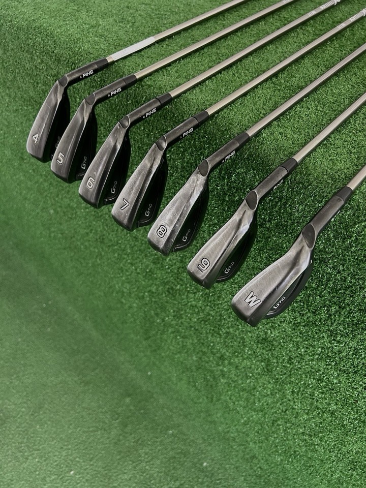 Ping G710 Black Iron Set 4-W / Recoil F3 Regular Graphite | eBay