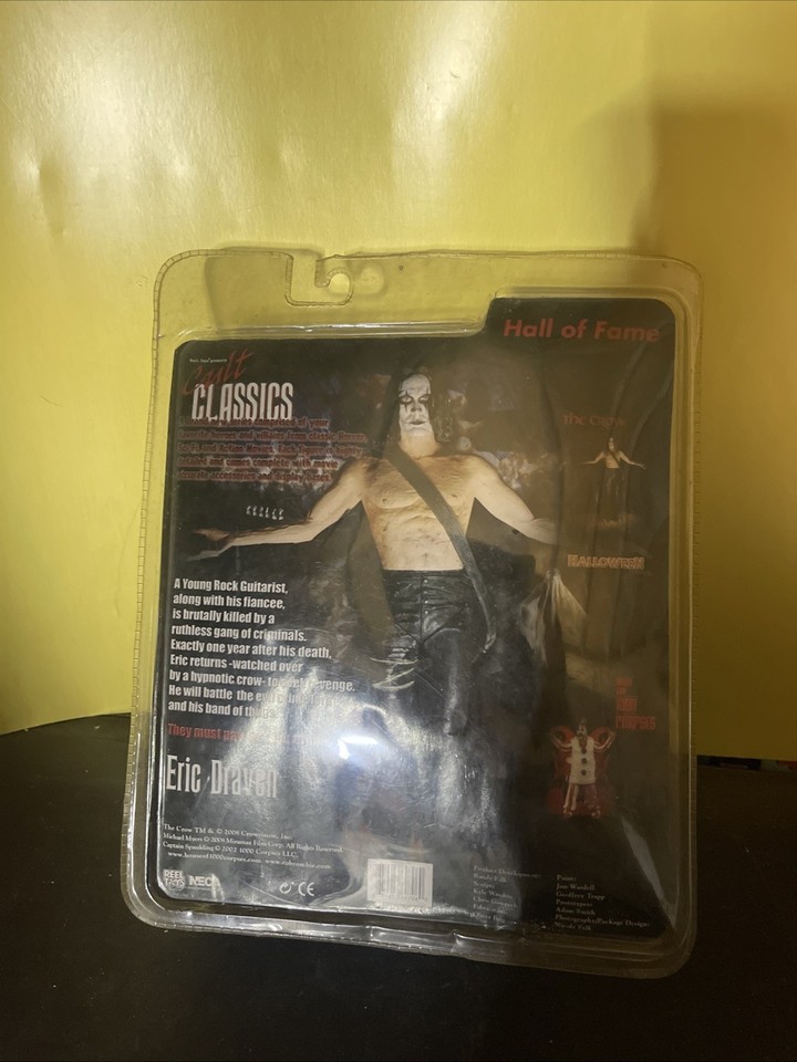 Neca The Crow Eric Draven Action Figure Cult Classic Hall of Fame 2008 ...