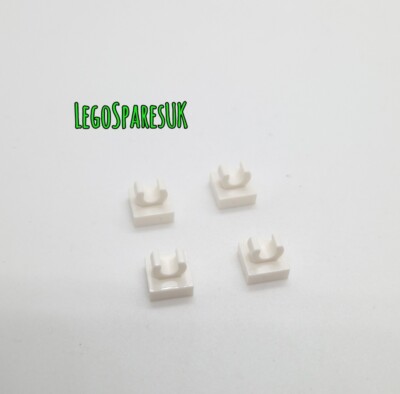 LEGO 6348055 / 15712 Tile, Modified 1 x 1 With Open O Clip, White ...