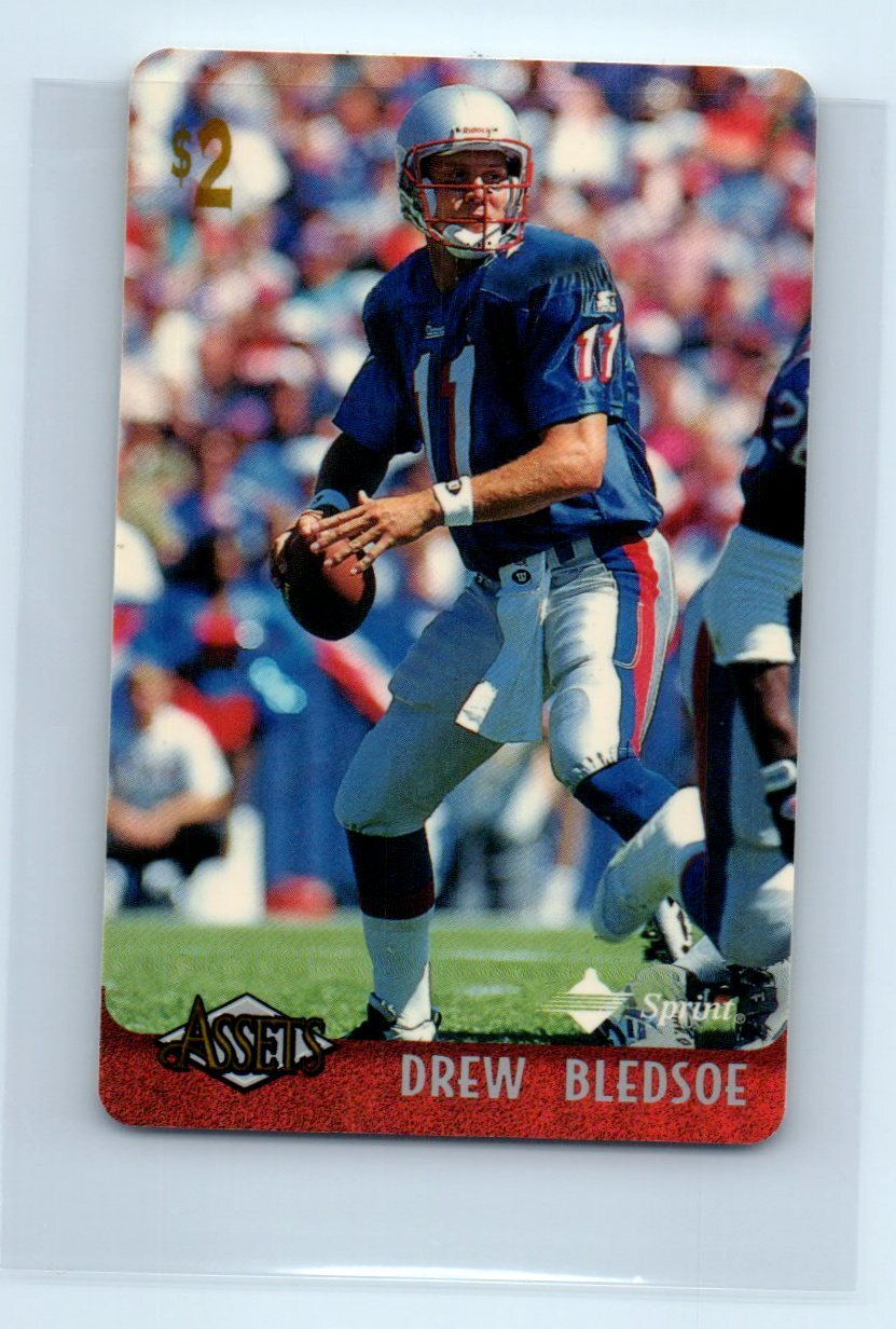 Assets '96 : $1. Drew Bledsoe (Card #2 of 30) Phone Card | eBay