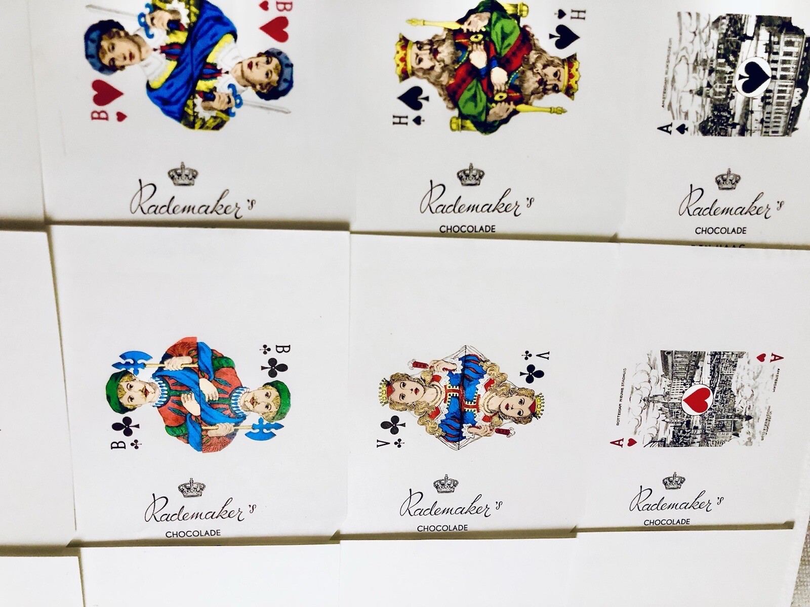 Vintage 1966 Rademaker PLAYING CARDS Candy Bar Wrapper Lot of 12 WWW ...
