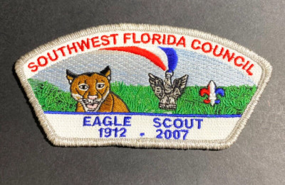 BSA Southwest Florida Council SAP SA-17 1912 -2007 Eagle Scout Brand ...