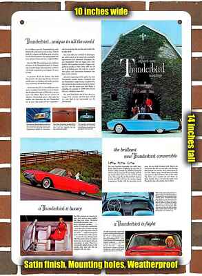 Metal Sign - 1961 Thunderbird - 10x14 inches | eBay