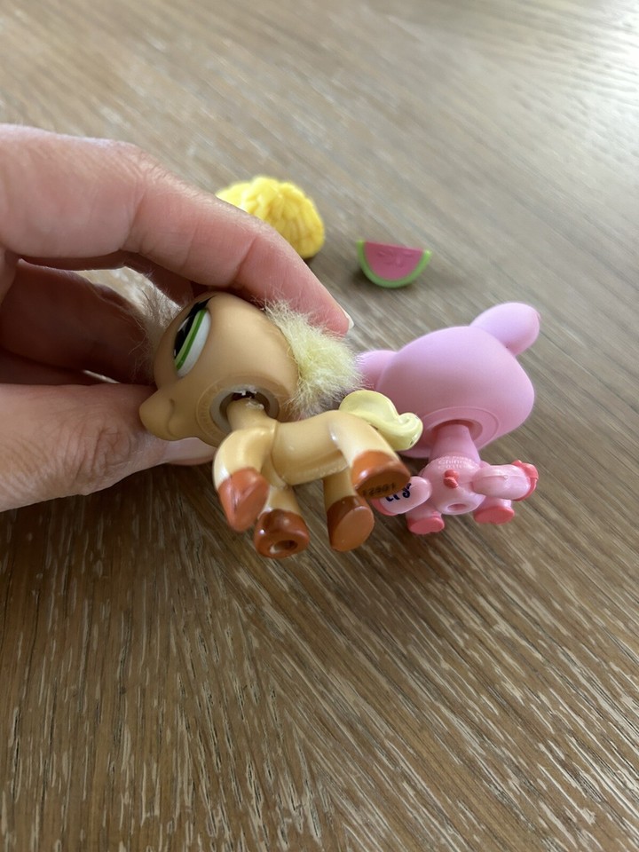 Littlest Pet Shop LPS Cutest Pets Fuzzy Horse 2417 and Pig 2418 | eBay