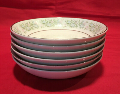 6 Taihei Fine China Springtime Pattern 5 5/8" Berry Fruit Bowls | eBay