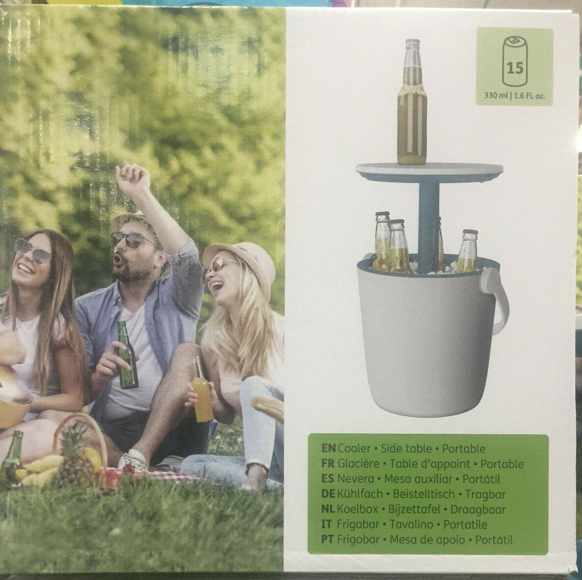 Keter Go Bar Coolbar All in One Cooler Party Table Coffee Garden Patio ...