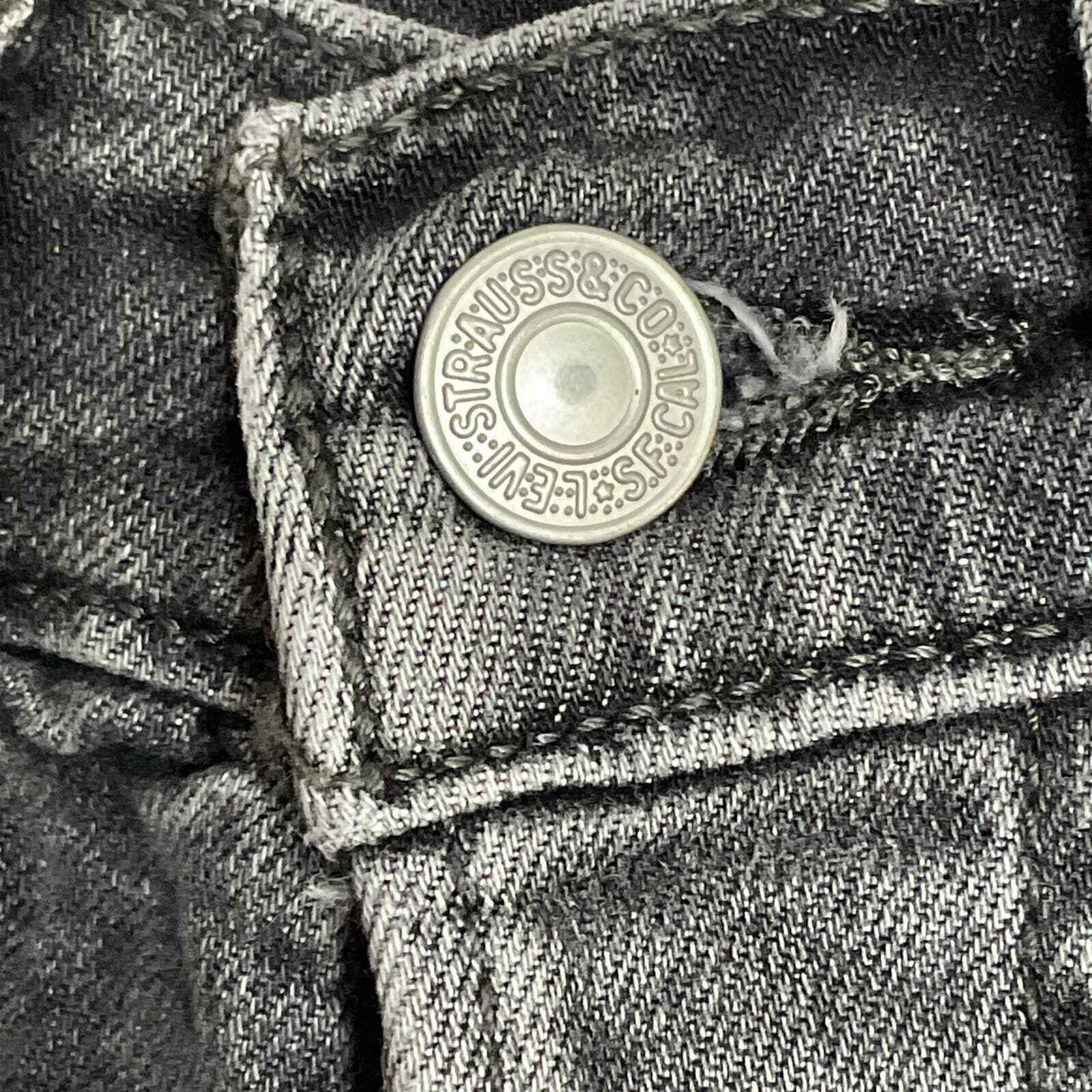 Levi's Black Wedgie Skinny Button Fly Jet Pack Black … - Gem