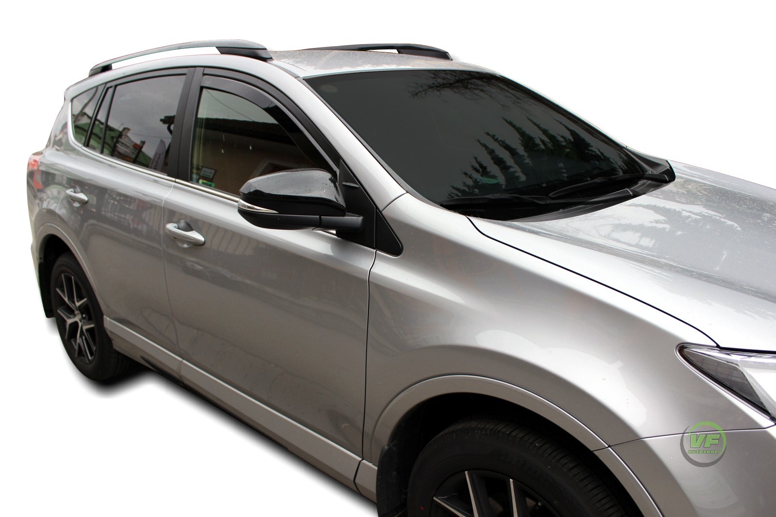 SET OF FRONT HEKO TINTED WIND DEFLECTORS for TOYOTA RAV-4 2012-2017 2pc ...