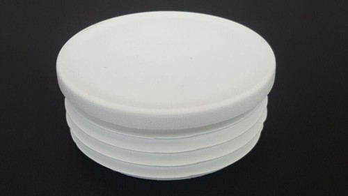 70mm-1pcs Round Plastic White Blanking End Cap Caps Tube Pipe Inserts ...