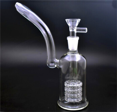 8inch Small Glass Bong Clear Glass Water Pipe Smoking Hookah Bongs with ...