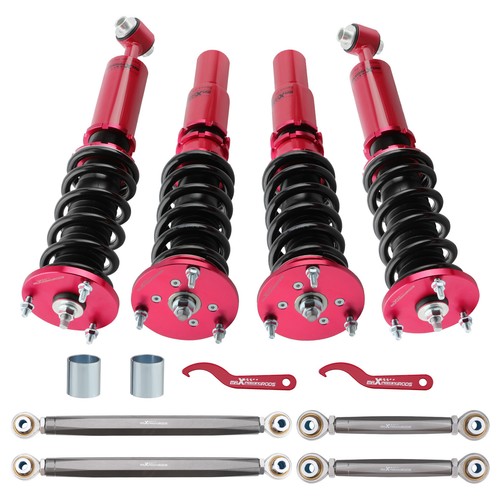 Coilovers Struts Adjustable Rear Camber + Toe Arm Kit For BMW 5 Series ...