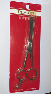 Vintage Revlon Precision Thinning Shears Scissors 2637-10 Finger Rest ...