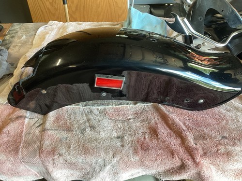 Harley-Davidson EVO Softail Rear Fender Vivid Black | eBay