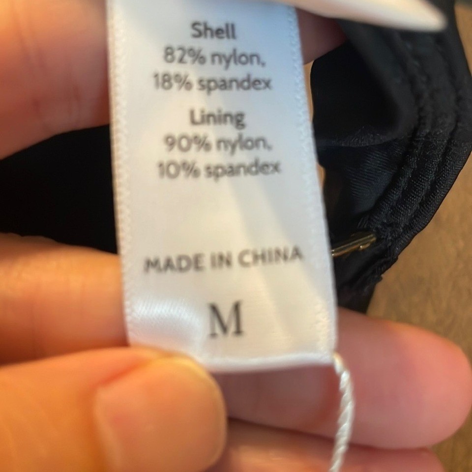 Andie The Valencia Bikini Top Swimsuit Black Medium NWT | eBay UK