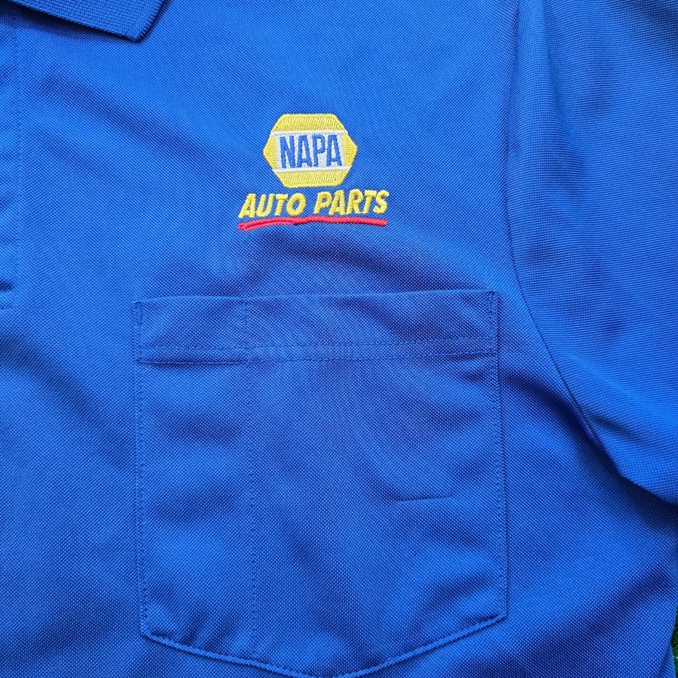 NAPA Auto Parts Polo Shirt Unisex Small Blue Employee Uniform Work wear ...