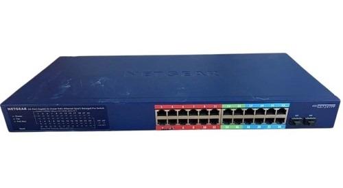 Netgear GS724TPP 24-Port Gigabit Hi-Power PoE+ Ethernet Smart Managed ...