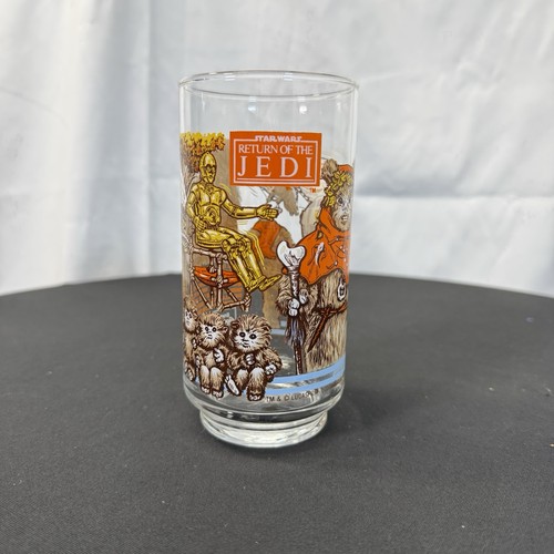 RETURN OF THE JEDI 1983 12 oz. Burger King Drinking Glass C3PO, R2-D2 ...
